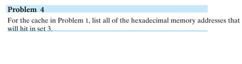 Solved Problem 1 Assume The Following The Memory Is Byte