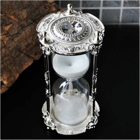 Antique Floral Decorative Hourglass Sand Timer 15 Minute