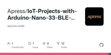 GitHub Apress IoT Projects With Arduino Nano BLE Sense Source Code