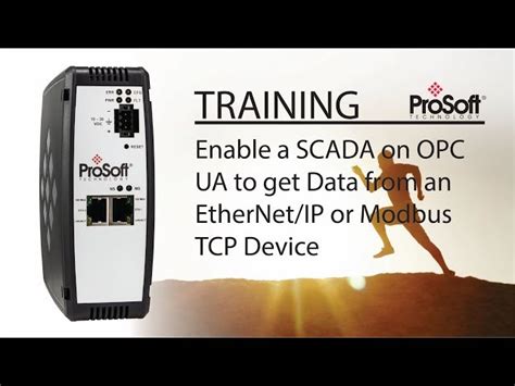 set up enable a scada on opc ua to get data from an ethernet ip or