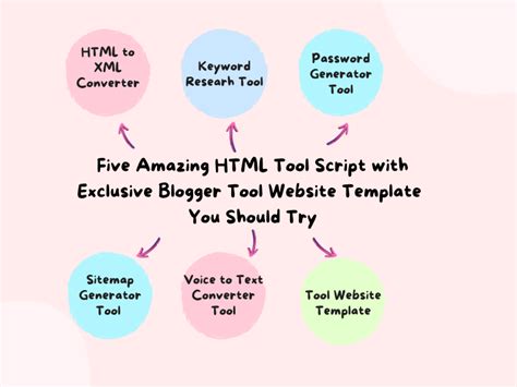 Boost Your Blog With Html Tool Script And Blogger Tool Template For 10