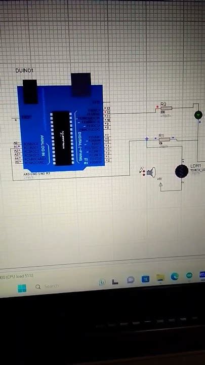 Ldr Based Light Sensor Ckt Simulation In Proteus Youtube