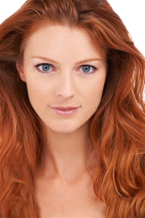 Flawless Perfection Closeup Of A Gorgeous Redhead With Flawless