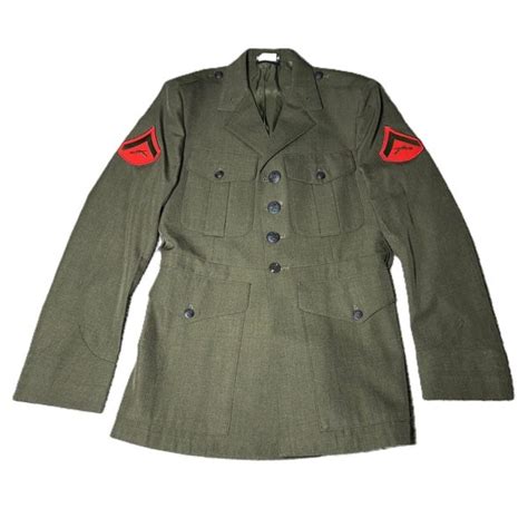 Us Marines Mens Alpha Service Coat Usmc Dress Uniform Jacket