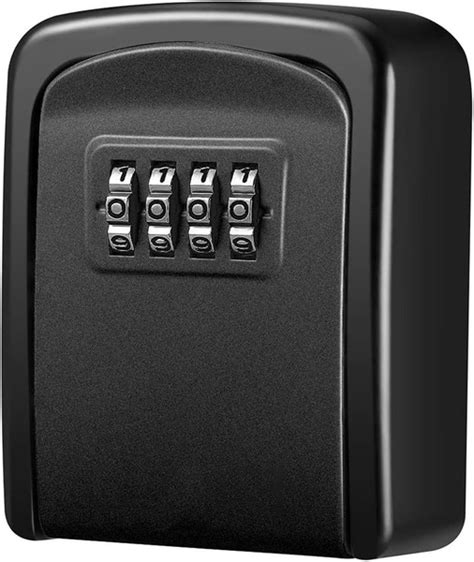 Ключница настенная 4 значный кодовый Замок Кодовый Сейф черный купить с доставкой по