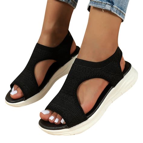 Akiihool Women Comfortable Sandals Orthotic Walking Sandals Orthopedic