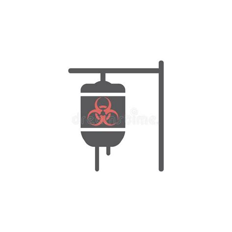 Iv Bag Icon Linear Vector Sign For Web Graphics Stock Vector