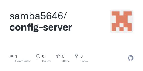 Github Samba5646 Config Server