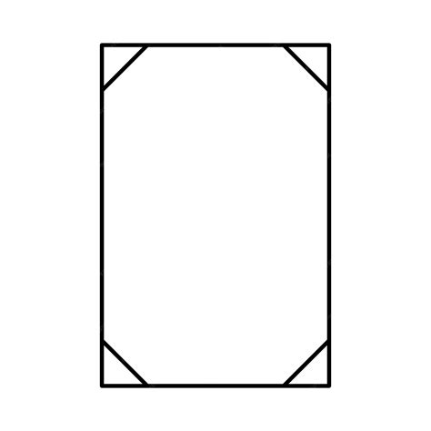 Premium Vector Rectangle Frame Shape Icon Vertical Decorative Vintage Border Doodle Element