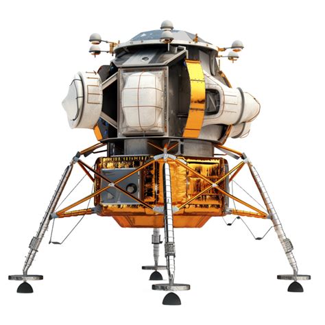Ai Generated Generative Ai Lunar Lander Apollo Module On Transparent