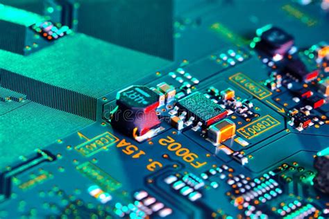 Electronic Circuit Board Part Of Electronic Machine Component Concept Technology Of Computer