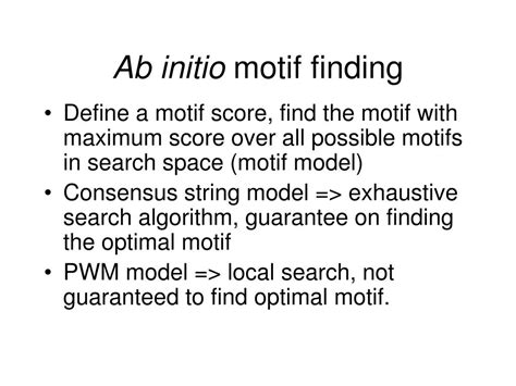 ppt motif finding lecture 1 powerpoint presentation free download