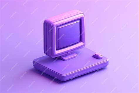 Free Photo 3d Rendering Of Retro Computer