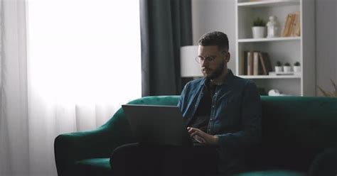Coder On Couch Stock Video Envato Elements