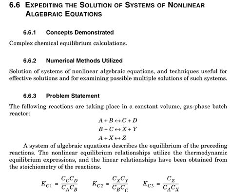 Solved 66 Expediting The Solution Of Systems Of Nonlinear