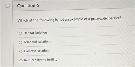 Solved Question 6which Of The Following Is Not An Example Of