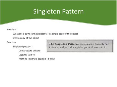 Design Pattern 5 Singleton Pattern Ppt