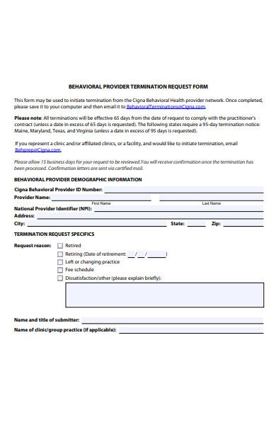 Free 51 Termination Forms In Pdf Ms Word Xls