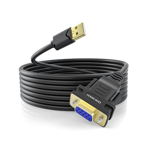 Amazon Com OIKWAN 12ft USB To Serial Adapter USB To RS232 DB9 Female Serial Cable With FT232