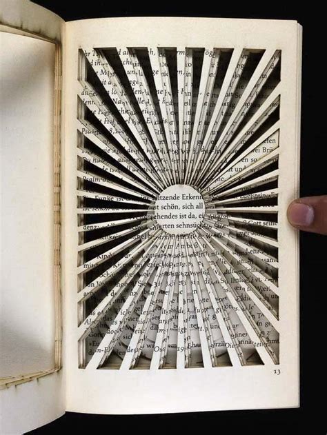 Cutting Books Sun Work Robin Hanhart