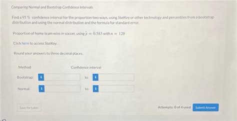 Solved Comparing Normal And Bootstrap Confidence Intervals Chegg