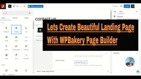 Wpbakery Page Builder Tutorial Youtube