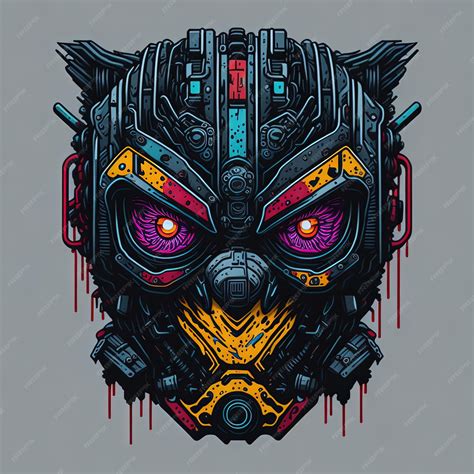Premium Vector Vector Illustration Terminator Transformers Head Design