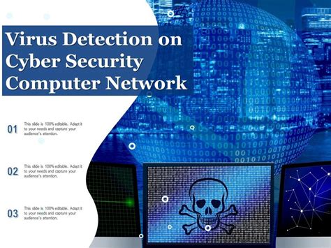 Virus Detection On Cyber Security Computer Network Presentation Graphics Presentation
