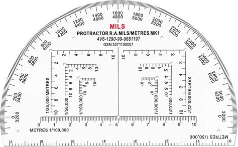 Cya Military Map Protractor For Land Navigation Military