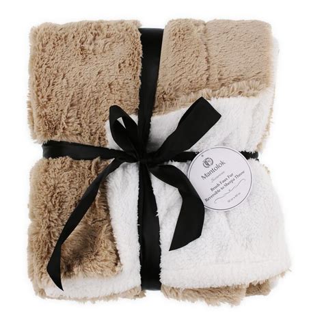 Luxe Faux Fur To Sherpa Reversible Throw Blanket 50in X 60in Five Below