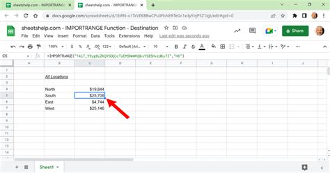 IMPORTRANGE Function Google Sheets Sheets Help