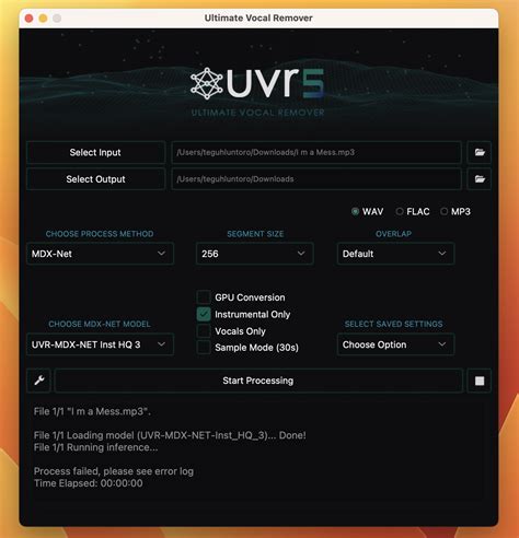 Problem With UVR Issue Anjok Ultimatevocalremovergui GitHub