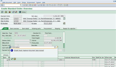 How To Check If The So You Are Creating Va01 Has Sap Community