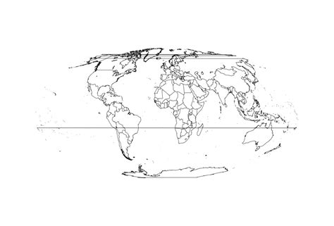 R Lines On Reprojected Sp Objects With Mollweide Projection Geographic Information Systems