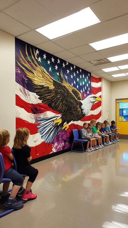 Free Eagle Mural Backdrop Image Download At Stockcake