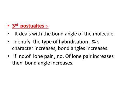 Postulates Of Vsepr Theory Pptx