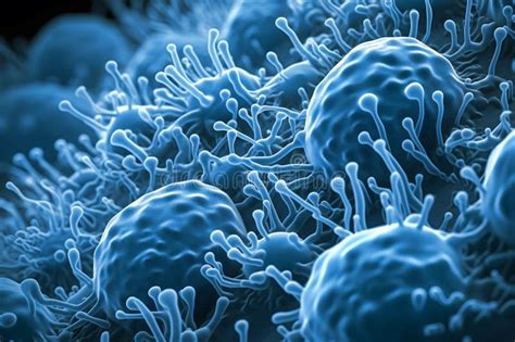 Microscopic View Of Virus And Germs Or Bacteria Generative Ai Stock Illustration Illustration