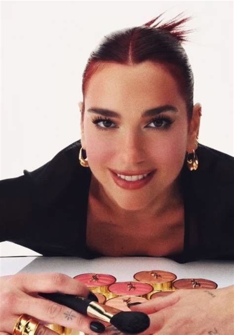 Dua Lipa Ysl Beauty Make Me Blush Campaign More Photos Celebmafia