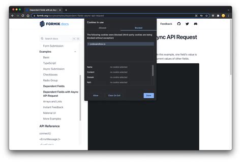 Codepen Docs Examples Not Working On Latest Chrome · Issue 3395 · Jaredpalmerformik · Github