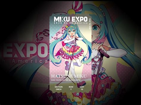 Hatsune Miku 2026 North American Tour Custom Physical Memento