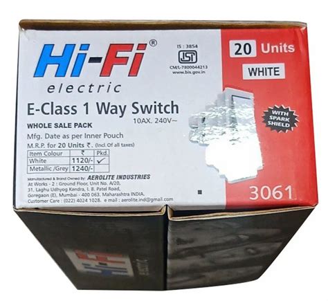 5a E Class One Way Switch 1m At ₹ 260piece In Bengaluru Id 2855388828788