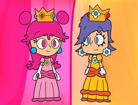 Ami As Peach And Yumi As Daisy By Jacoblima18 On Deviantart