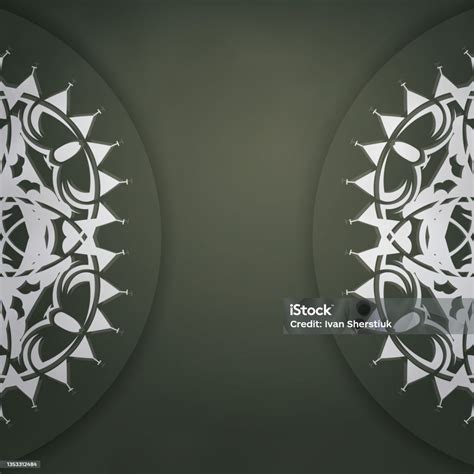 인쇄 할 준비가 빈티지 흰색 장식어두운 녹색 색상의 템플릿 엽서 고대의에 대한 스톡 벡터 아트 및 기타 이미지 고대의 공주 꽃 식물 Istock