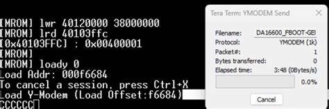 failed booting and failed programming with the error failed locking