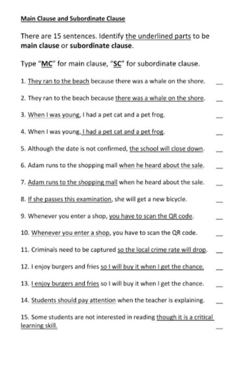 Clause English Assignment Teachmint