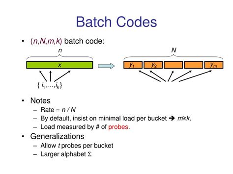 Ppt Batch Codes And Their Applications Powerpoint Presentation Free Download Id208446
