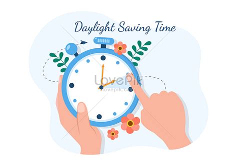 일광 절약 시간 일러스트레이션 일러스트 무료 다운로드 Lovepik