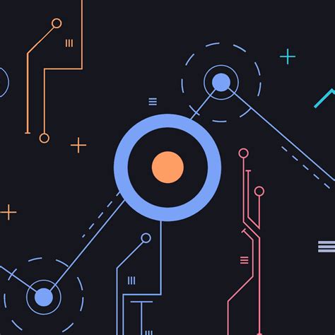 Technology Abstract Digital Geometric Design Full Hd Phone Wallpaper