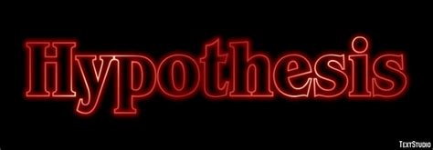 Hypothesis Text Effect And Logo Design Word