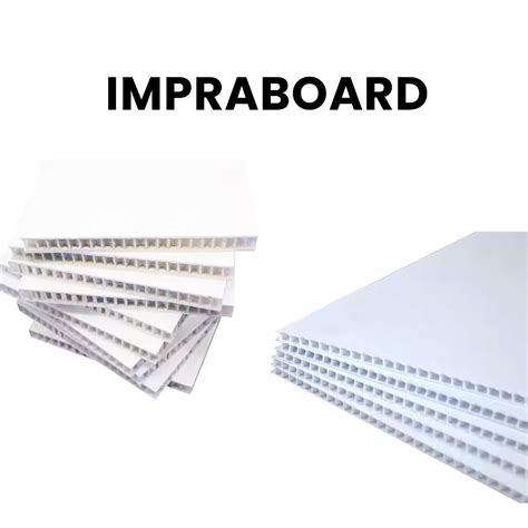 Jual Impraboard Papan Impra Board Lembaran Infraboard Plastik Board Putih Tebal 5mm 60x80 50x70